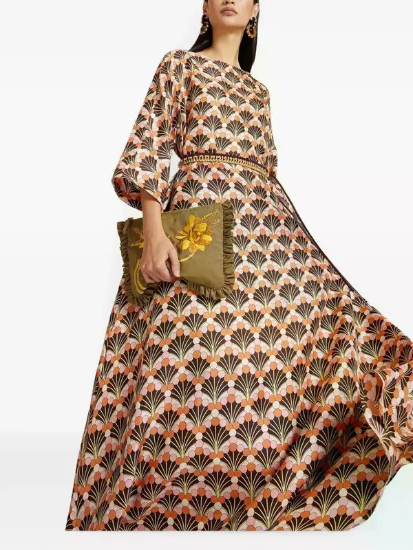 La DoubleJ Muumuu Maxi Dress - Brown