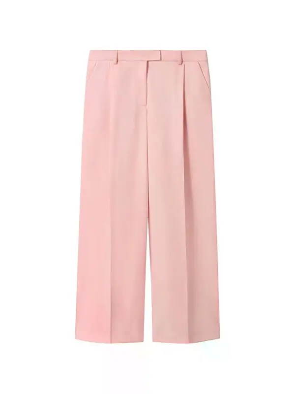 La DoubleJ Loose Fit Wool Satin Pants