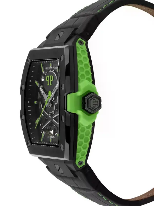 Philipp Plein Skeleton 44mm Strap Watch