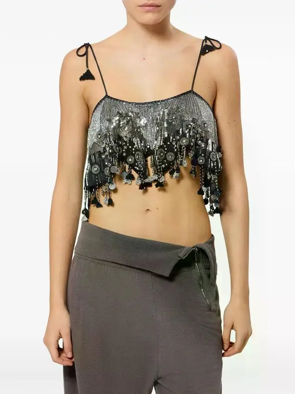 Isabel Marant Sequined Silk Top