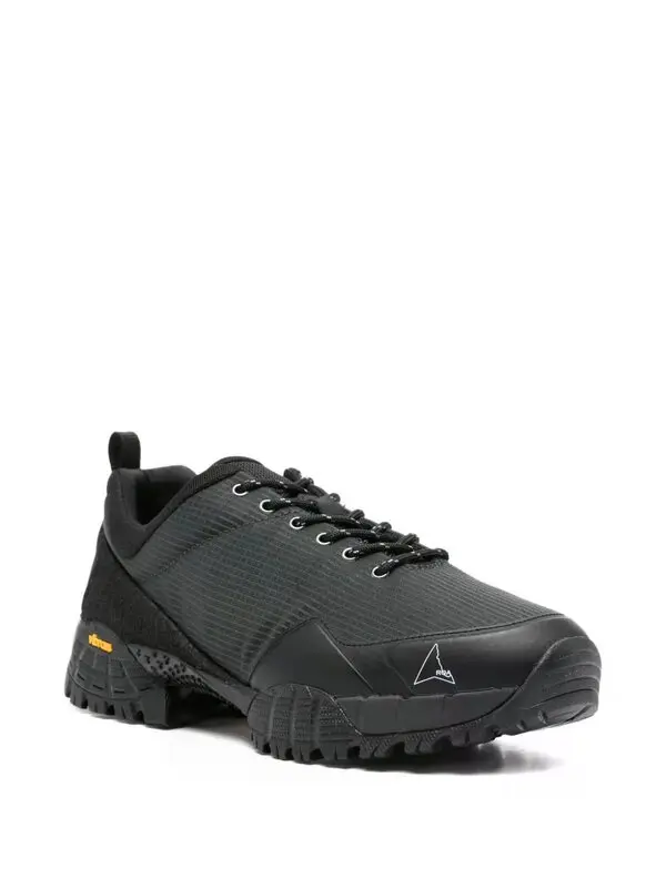 ROA Textured Low-top Sneakers - Black