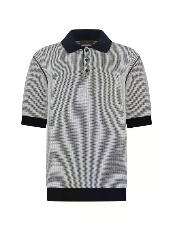 SLOWEAR Ribbed-knit Polo Shirt - Neutrals