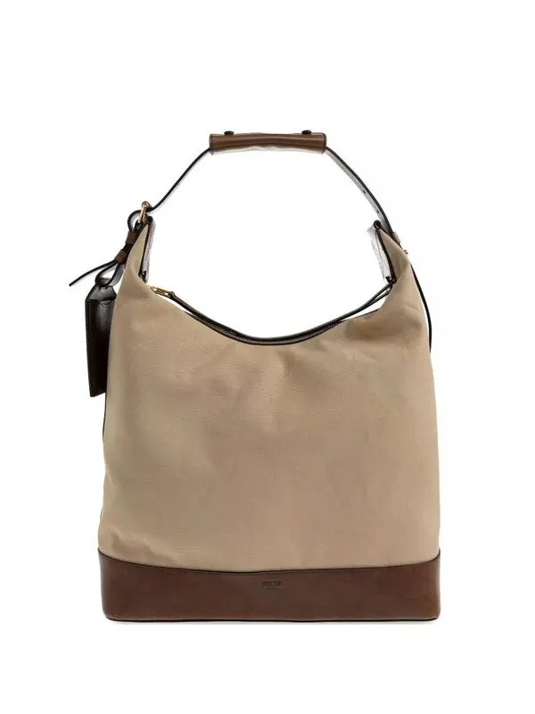 Moschino Top Handle Tote Bag - Neutrals