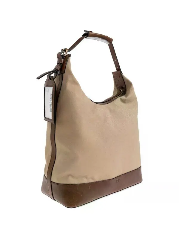 Moschino Top Handle Tote Bag - Neutrals