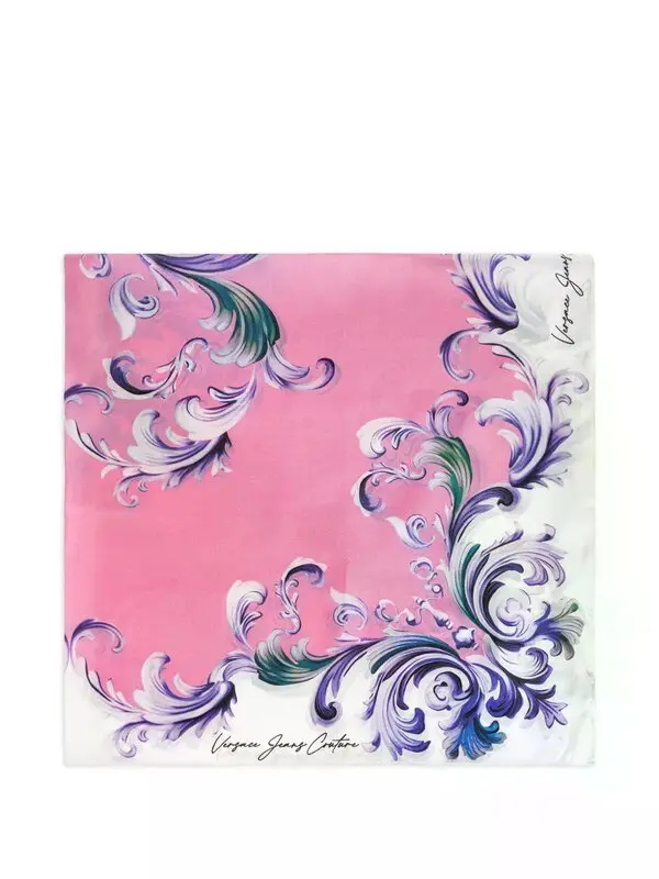 Versace Floral Scarf - Pink