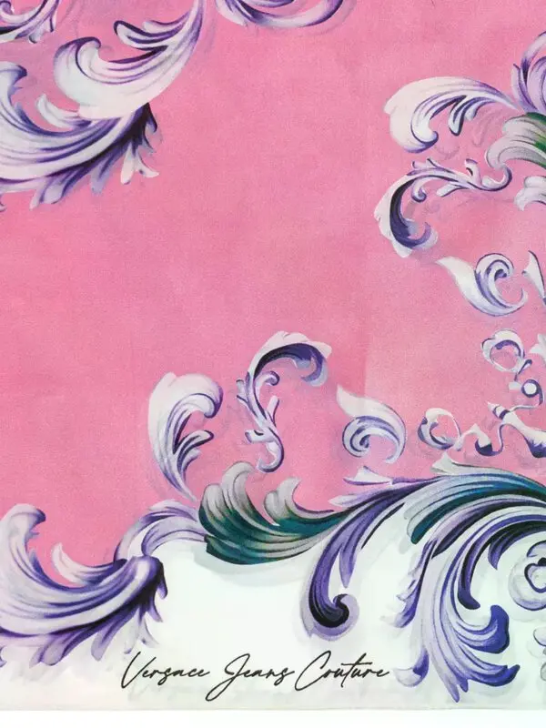 Versace Floral Scarf - Pink