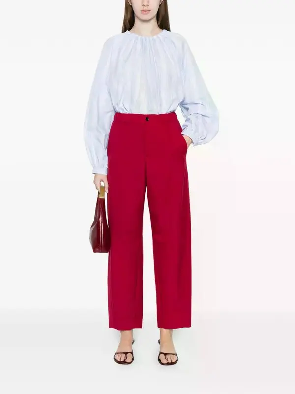 Marni Button Trousers - Red