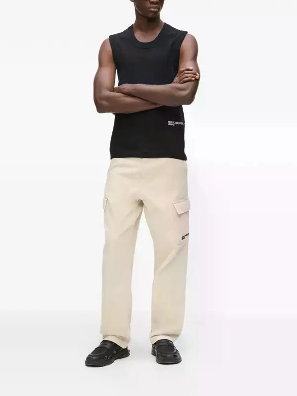 Karl Lagerfeld Belt-loops Cargo Pants - Neutrals