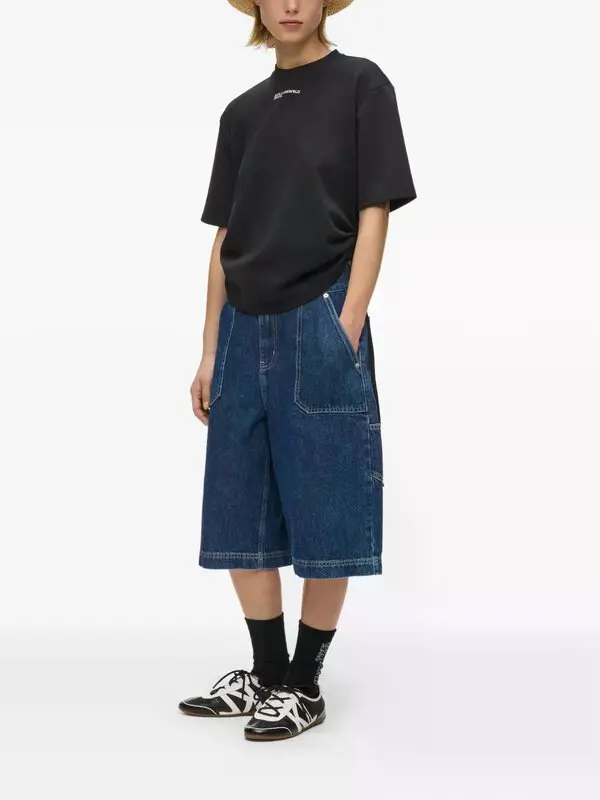 Karl Lagerfeld T-shirt With Tie Detailing - Black