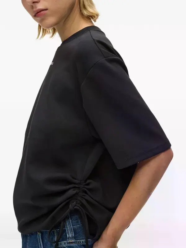 Karl Lagerfeld T-shirt With Tie Detailing - Black