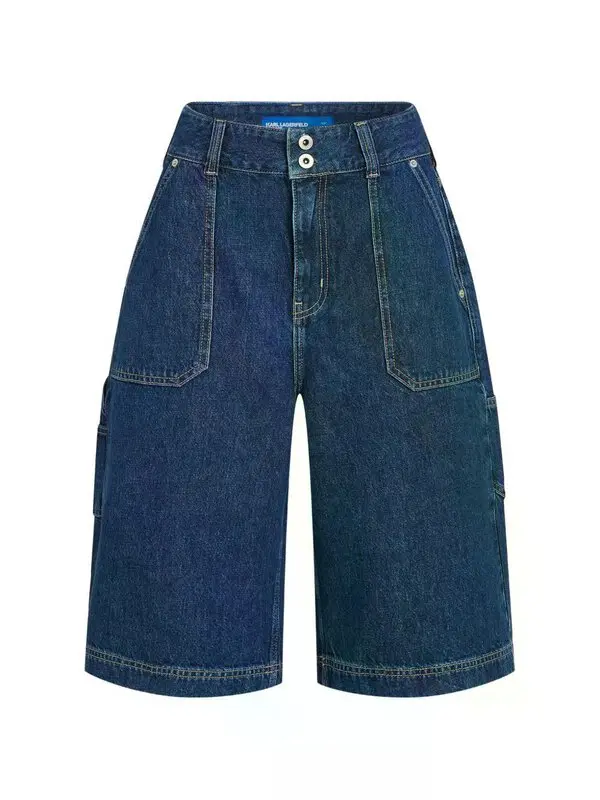 Karl Lagerfeld Patch-pocket Denim Shorts