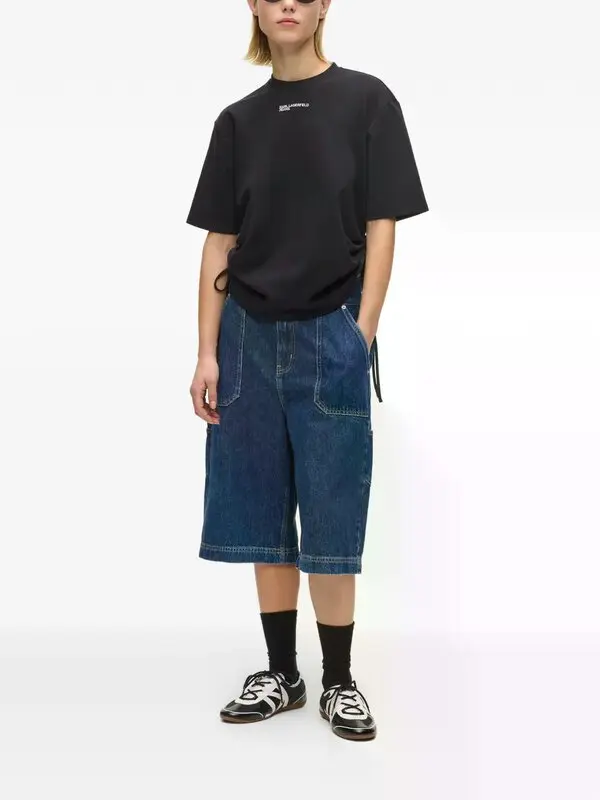 Karl Lagerfeld Patch-pocket Denim Shorts