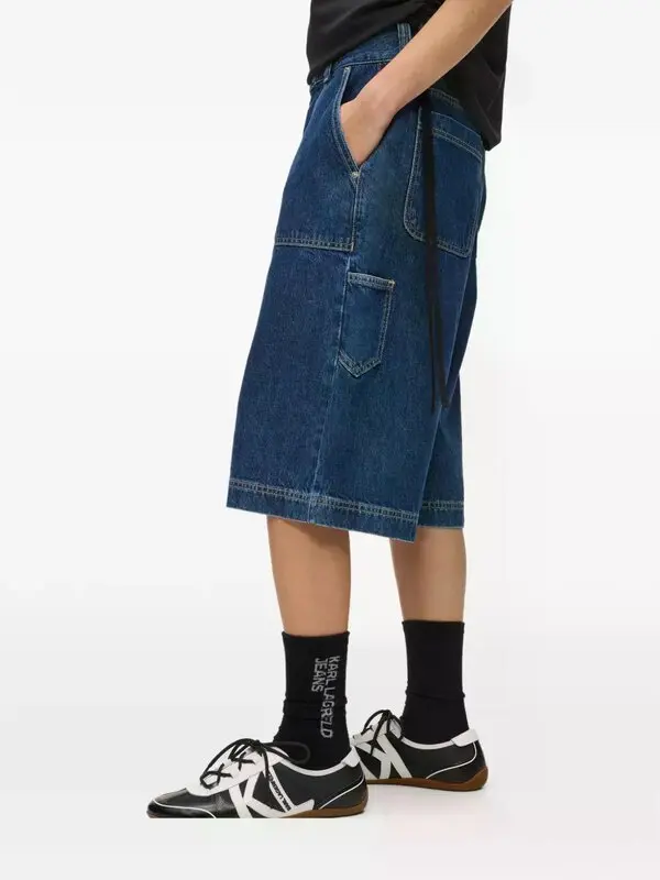 Karl Lagerfeld Patch-pocket Denim Shorts