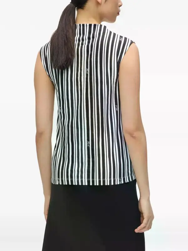 Karl Lagerfeld Striped Pattern Top
