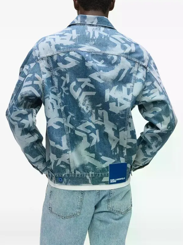 Karl Lagerfeld All-over Print Jacket - Blue
