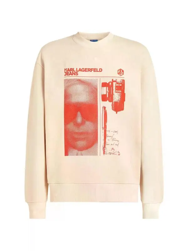 Karl Lagerfeld Graphic-print Sweatshirt - Neutrals