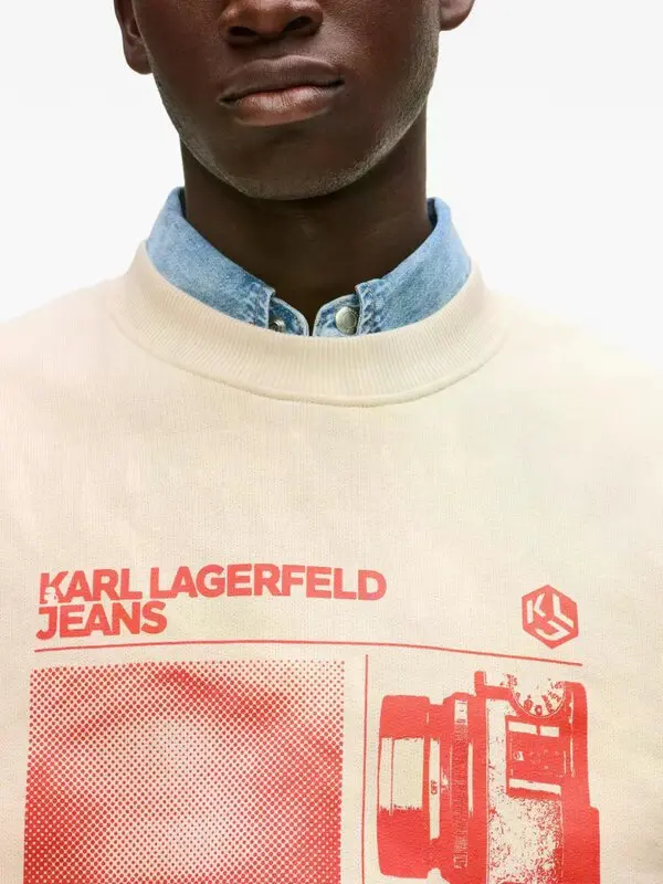 Karl Lagerfeld Graphic-print Sweatshirt - Neutrals