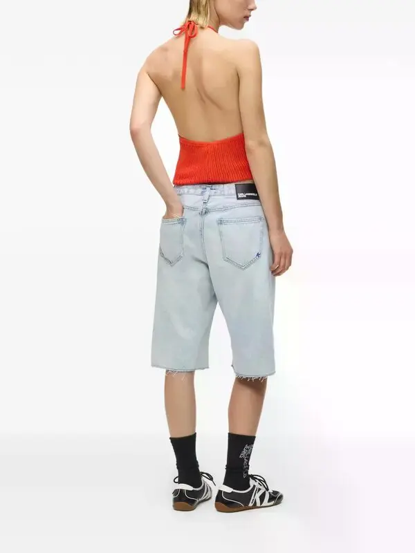 Karl Lagerfeld Five-pocket Denim Shorts