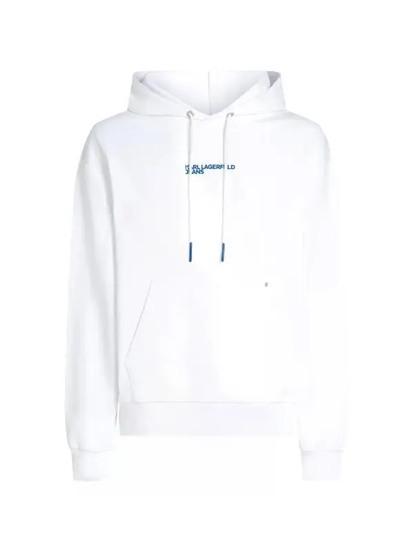 Karl Lagerfeld Graphic-print Relaxed Fit Hoodie - White