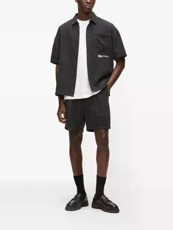 Karl Lagerfeld Crinkled Shorts