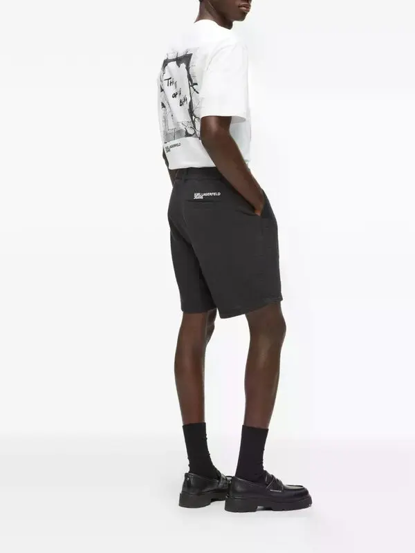 Karl Lagerfeld Crinkled Shorts