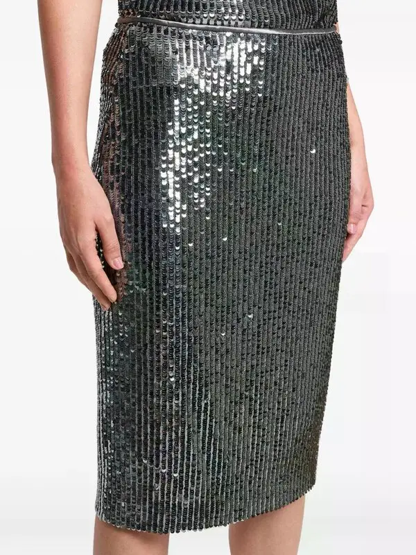 Peserico Sequin-embellished Midi Skirt