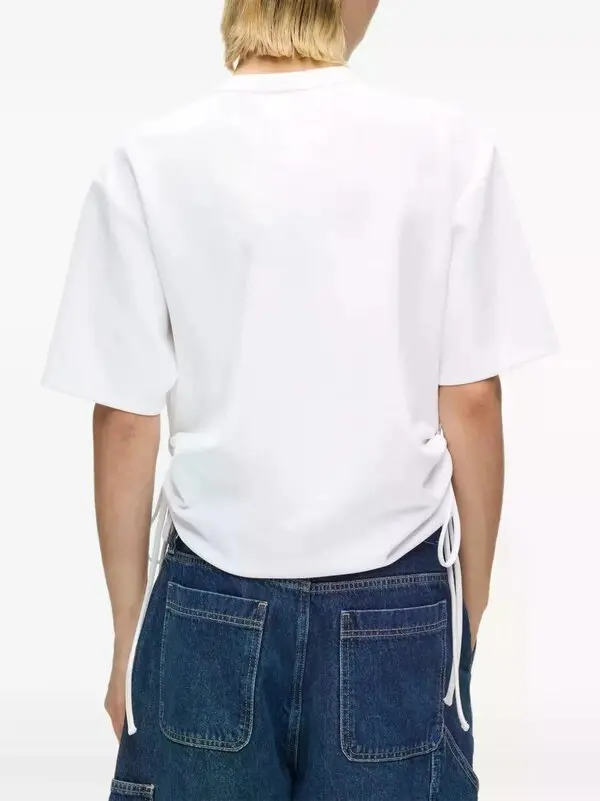 Karl Lagerfeld Tie-detail T-shirt - White