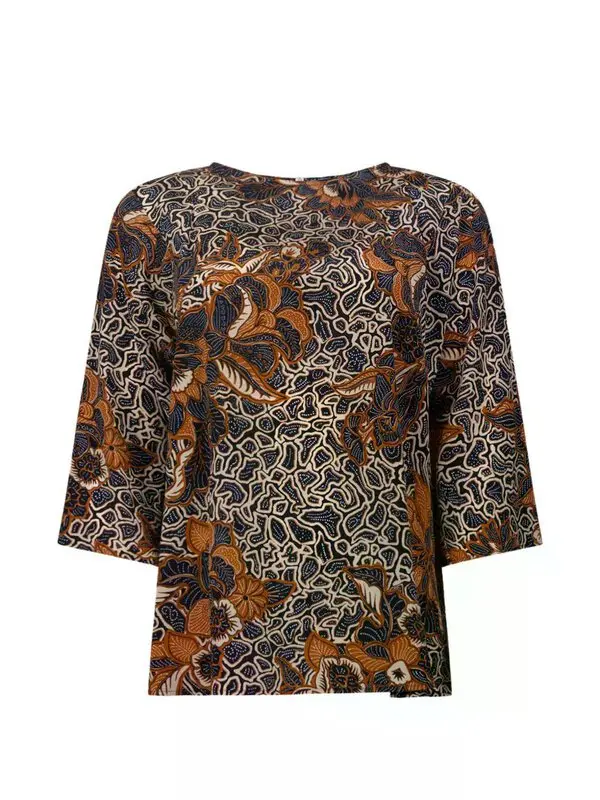 Max Mara Floral-print Shirt - Neutrals