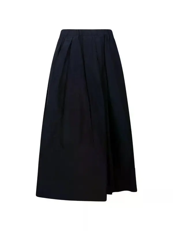 Max Mara Flared Cotton-blend Taffeta Skirt - Blue