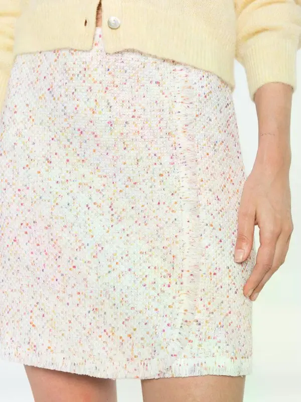 Bruno Manetti Fringed A-line Mini Skirt