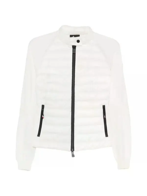 Moncler Quilted Zip Jacket - White