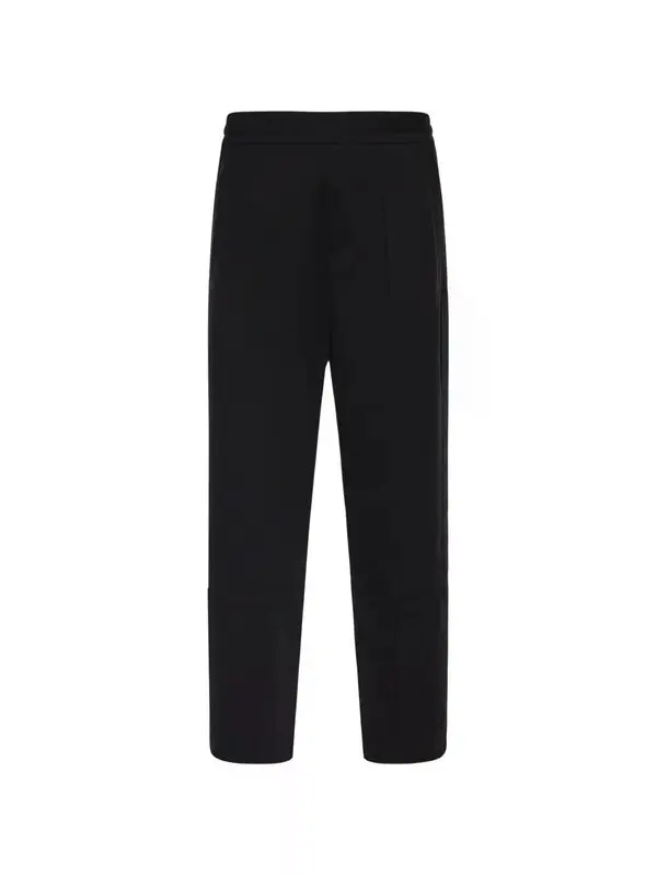 Emporio Armani Double-jersey Trousers With Micro Eagle Logo Band