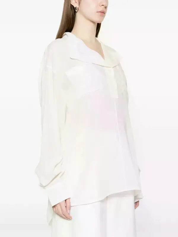 TOTEME Overlapping-collar Blouse