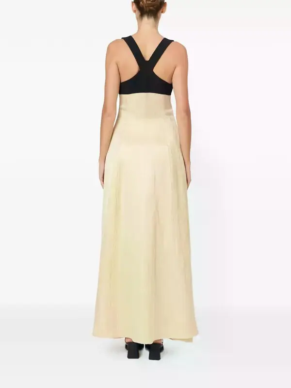 Rosie Assoulin Buttoned V-neck Maxi Dress