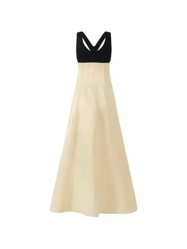 Rosie Assoulin Buttoned V-neck Maxi Dress
