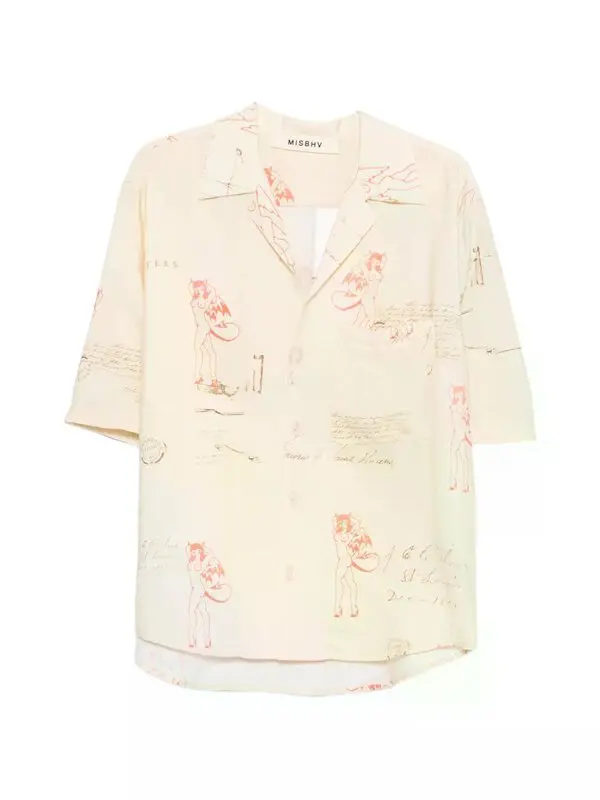 MISBHV Spread-collar Printed Shirt