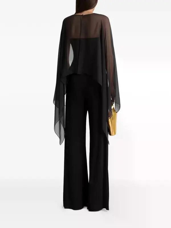 Alberta Ferretti Slit-detail Trousers - Black
