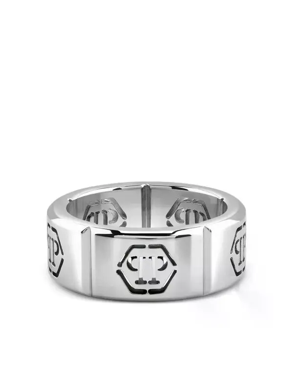 Philipp Plein Logo-engraved Ring - Silver