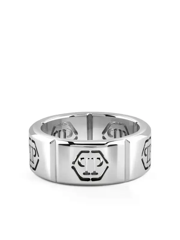 Philipp Plein Plein Tag Ring - Silver
