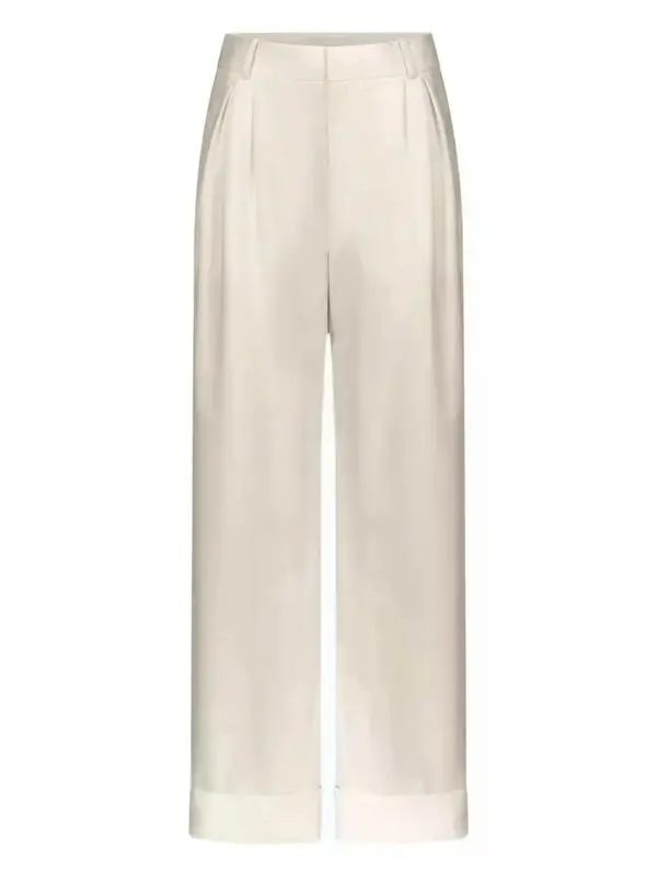 Loulou De Saison Davy Pleated Rolled Trousers