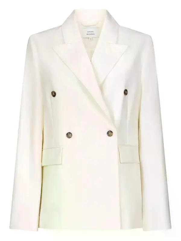 Loulou De Saison Norma Double-breasted Blazer - Neutrals