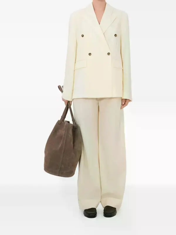 Loulou De Saison Norma Double-breasted Blazer - Neutrals