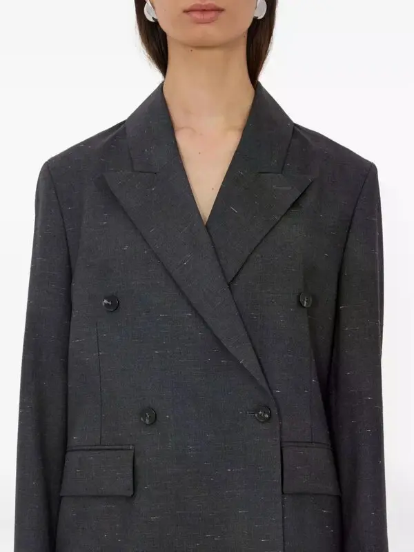 Loulou De Saison Norma Double-breasted Blazer - Grey
