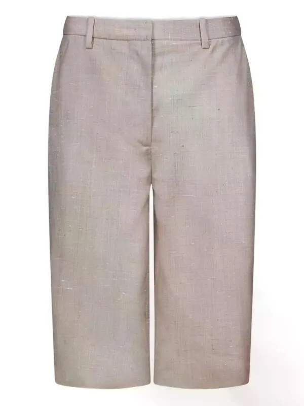 Loulou De Saison Side-pocket Knee-length Shorts - Neutrals