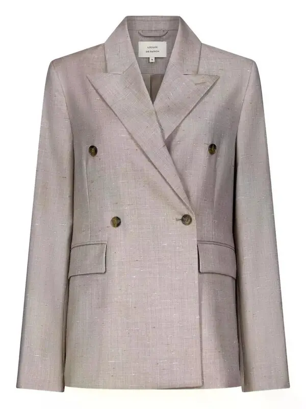 Loulou De Saison Norma Double-breasted Blazer - Neutrals