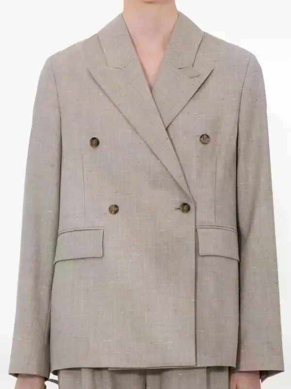 Loulou De Saison Norma Double-breasted Blazer - Neutrals