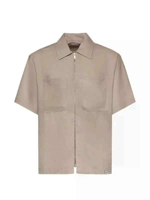 WOC Zip-up Chest-pocket Shirt