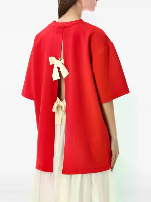 THE GARMENT Bow T-shirt - Red
