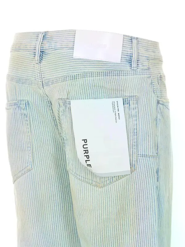PURPLE BRAND P026 Hickory Blowout Distressed Jeans - Blue