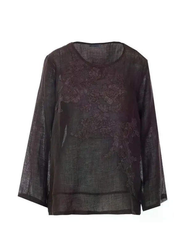 MAURIZIO PECORARO Floral-embroidery Blouse